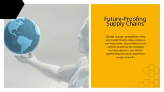 Supply Chain Resilience.pptxxxxxxxxxxxxx | PPTX