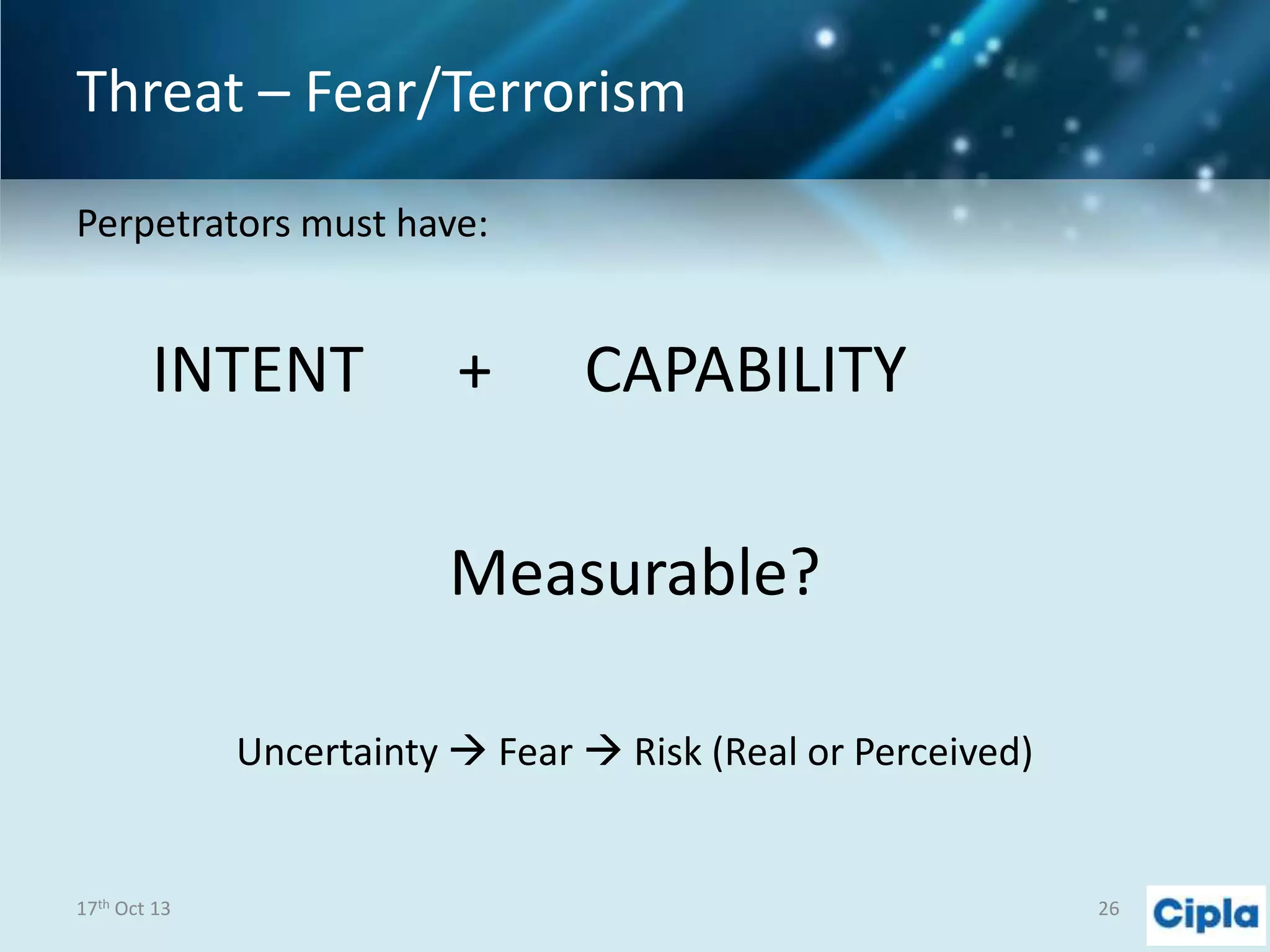 Supply chain risk management | PPTX