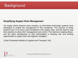 "Supply chain simplification" presentation for Digital 2013 conference ...