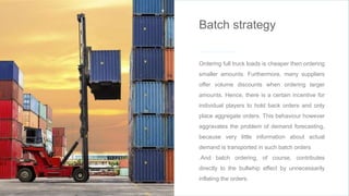 Supply chain simulation for Managers | PPTX