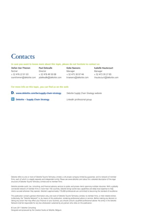 Deloitte - Supply Chain Strategy | PDF