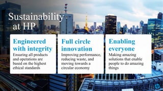 Supply Chain Sustainability at HP | PPT
