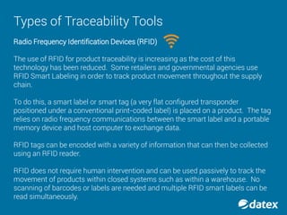 Supply Chain Traceability Technology Tools | PPT