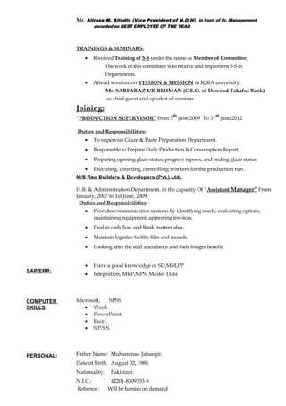 Assistant Manager at Procon Engineering | DOC