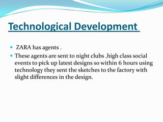 Supply chain management of ZARA | PPTX