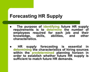 HR Supply forecasting | PPTX