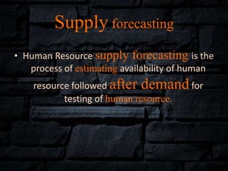 Supply forecasting technique | PPTX