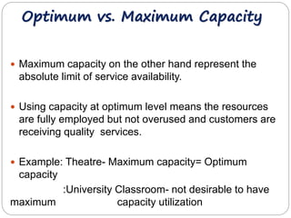 Supply and demand management in services | PPTX