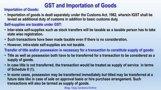 Meaning & Scope of 'Supply' under Indian GST Laws | PPTX