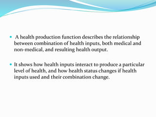 Supply of health and medical care | PPTX
