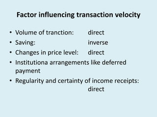 Supply of money | PPTX