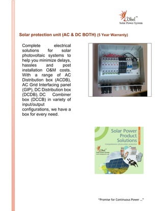 Supply of technology by l'obel solar power system | PDF | Power and Energy Industry | Industries