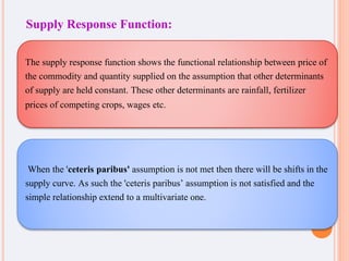 Supply response models | PPTX