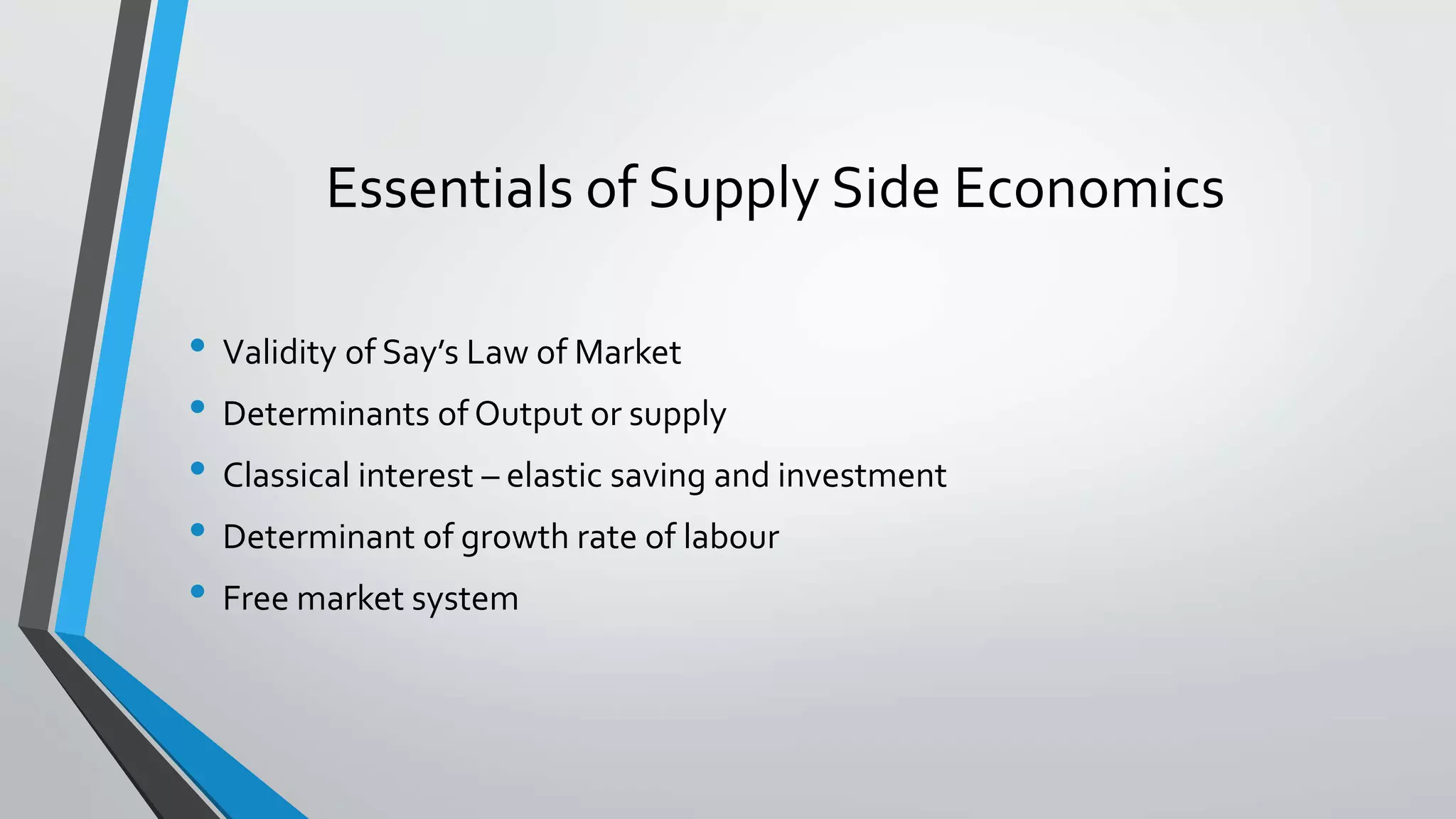 Supply side economics | PPTX