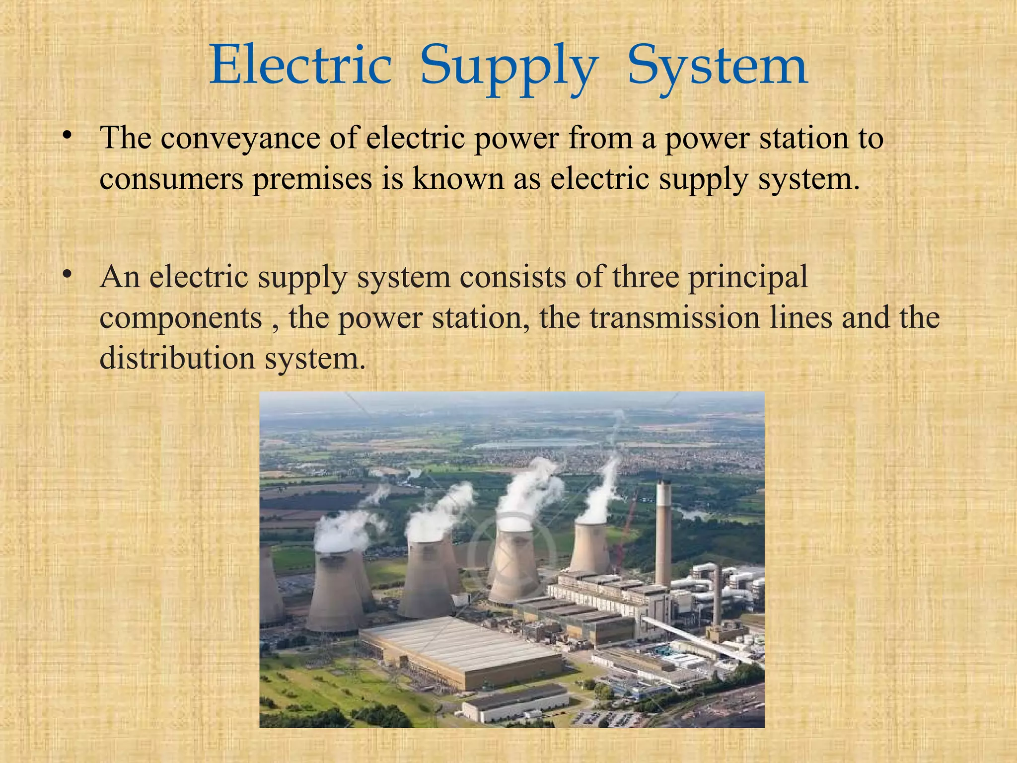 Supply system (Electrical Power System) | PPT
