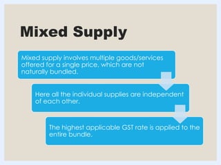 Supply UNder gst.pptx GST SUPPLY REALTED | PPTX