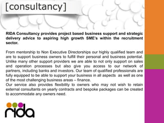 RIDA Support Services | PPT