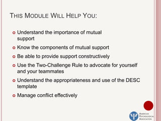 Teach Teamwork Mutual Support | PPTX