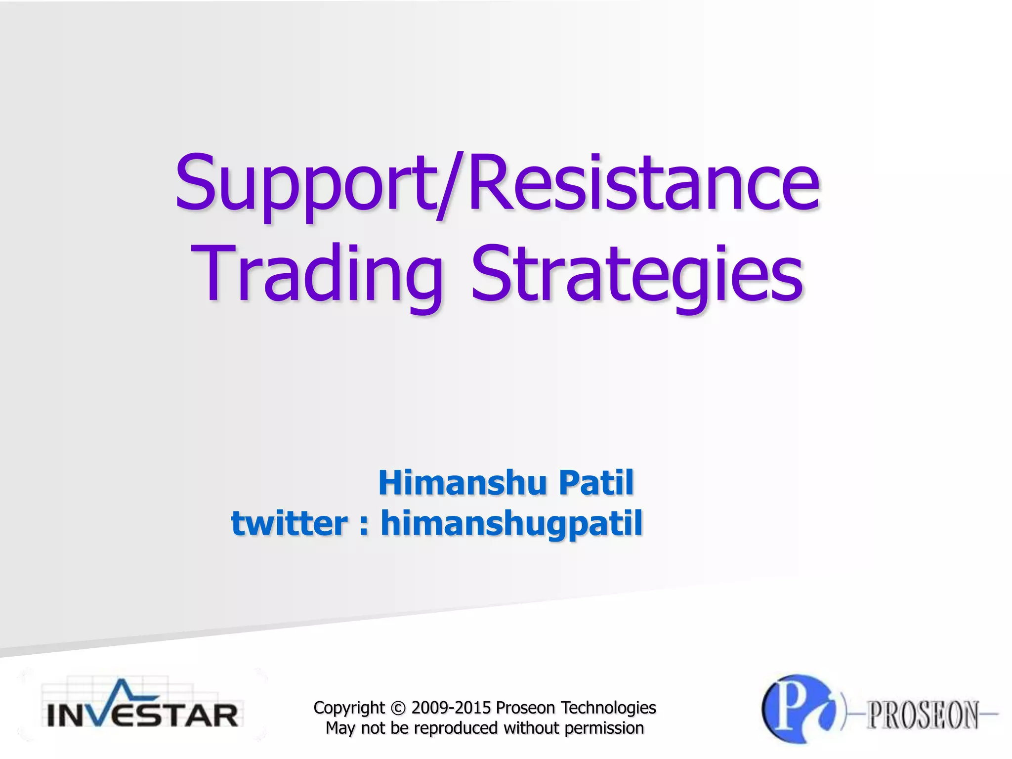 Support Resistance Trading Strategies Ppt