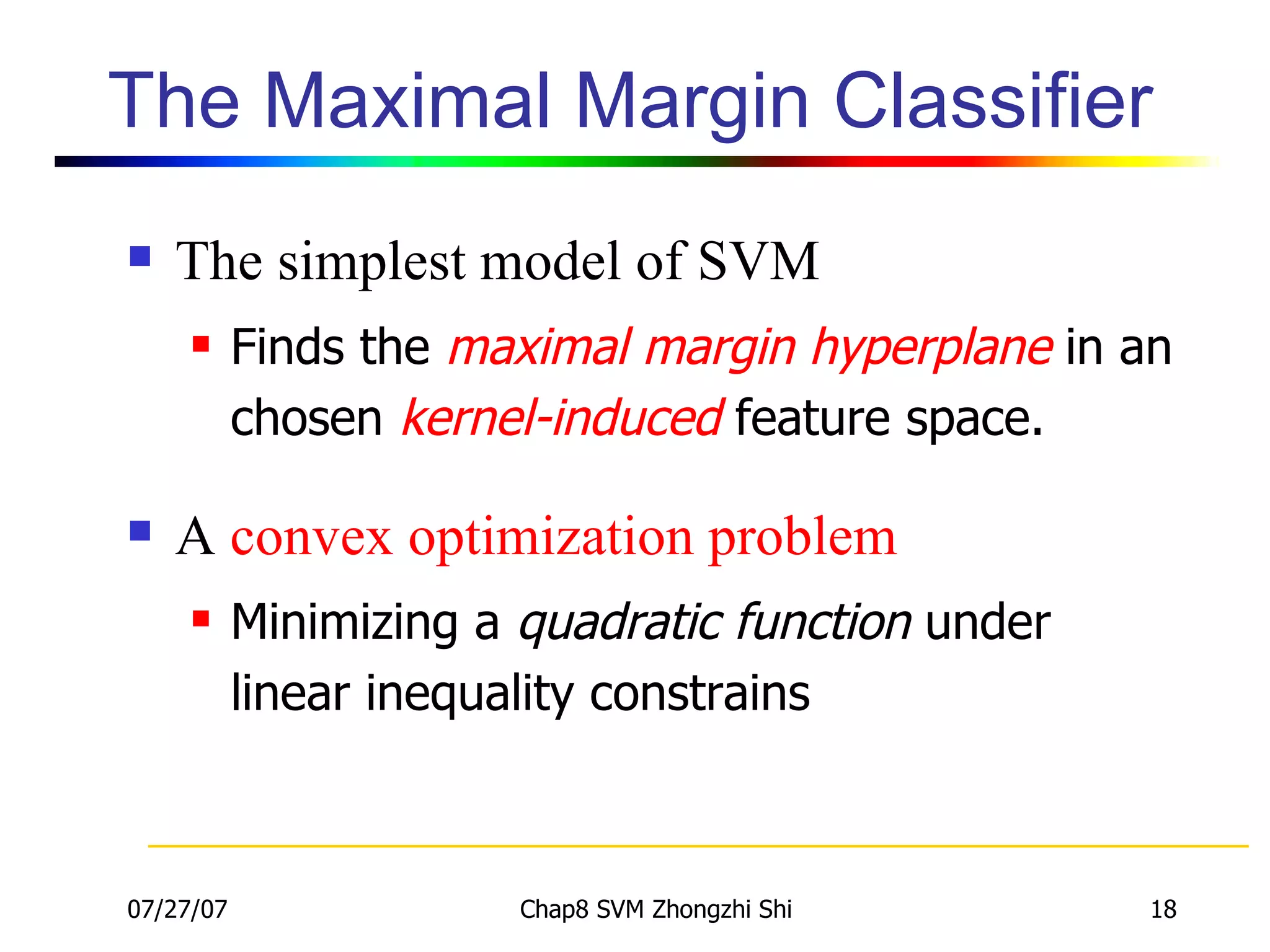 Support Vector Machines | PPT