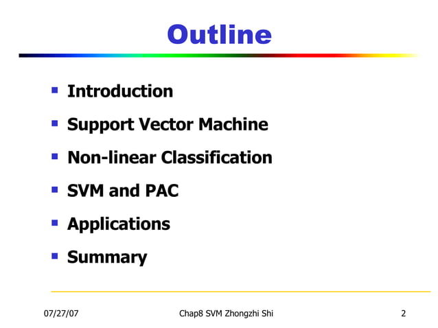 Support Vector Machines | PPT
