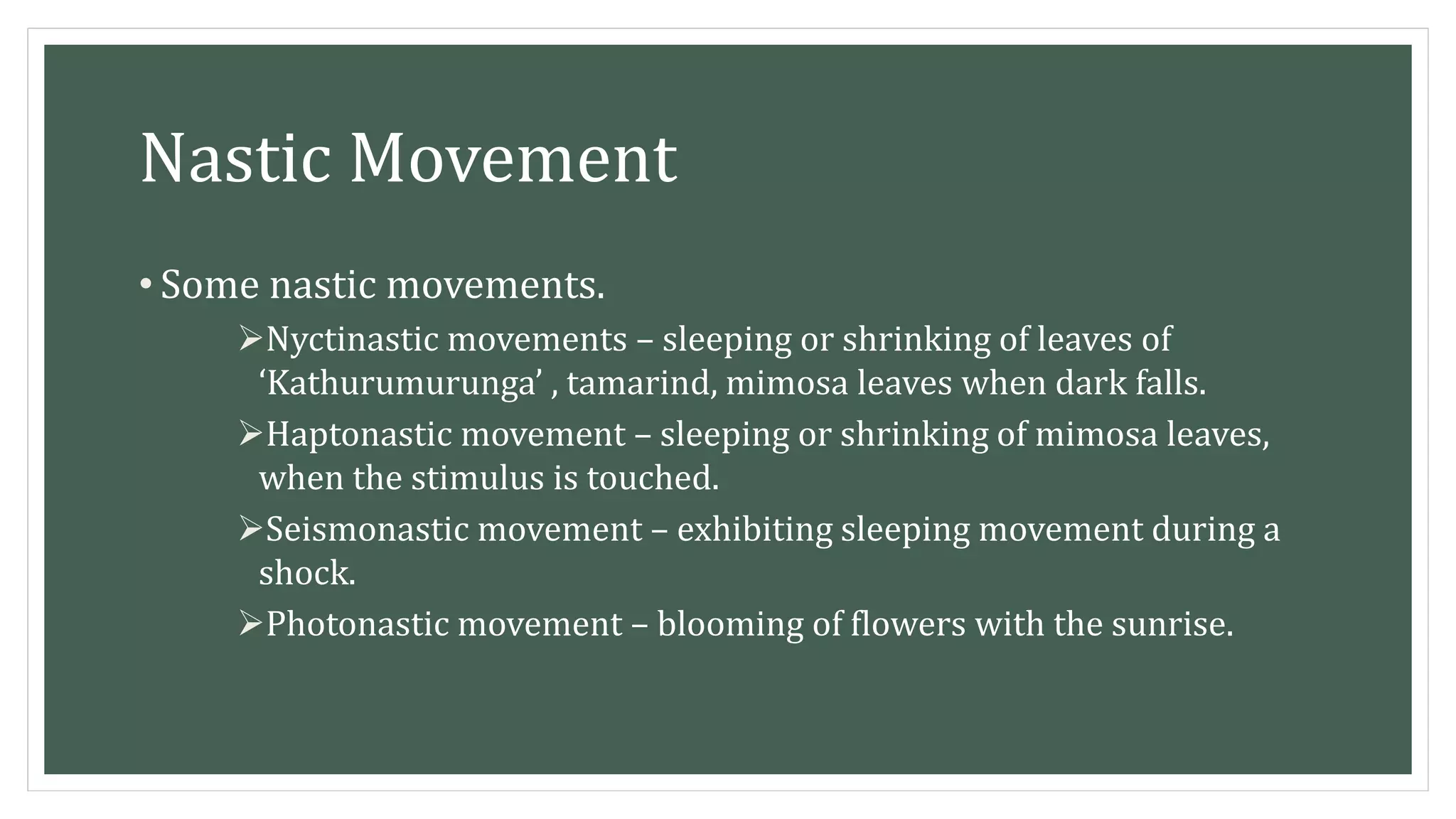 Support and Movements of Plants | PPTX