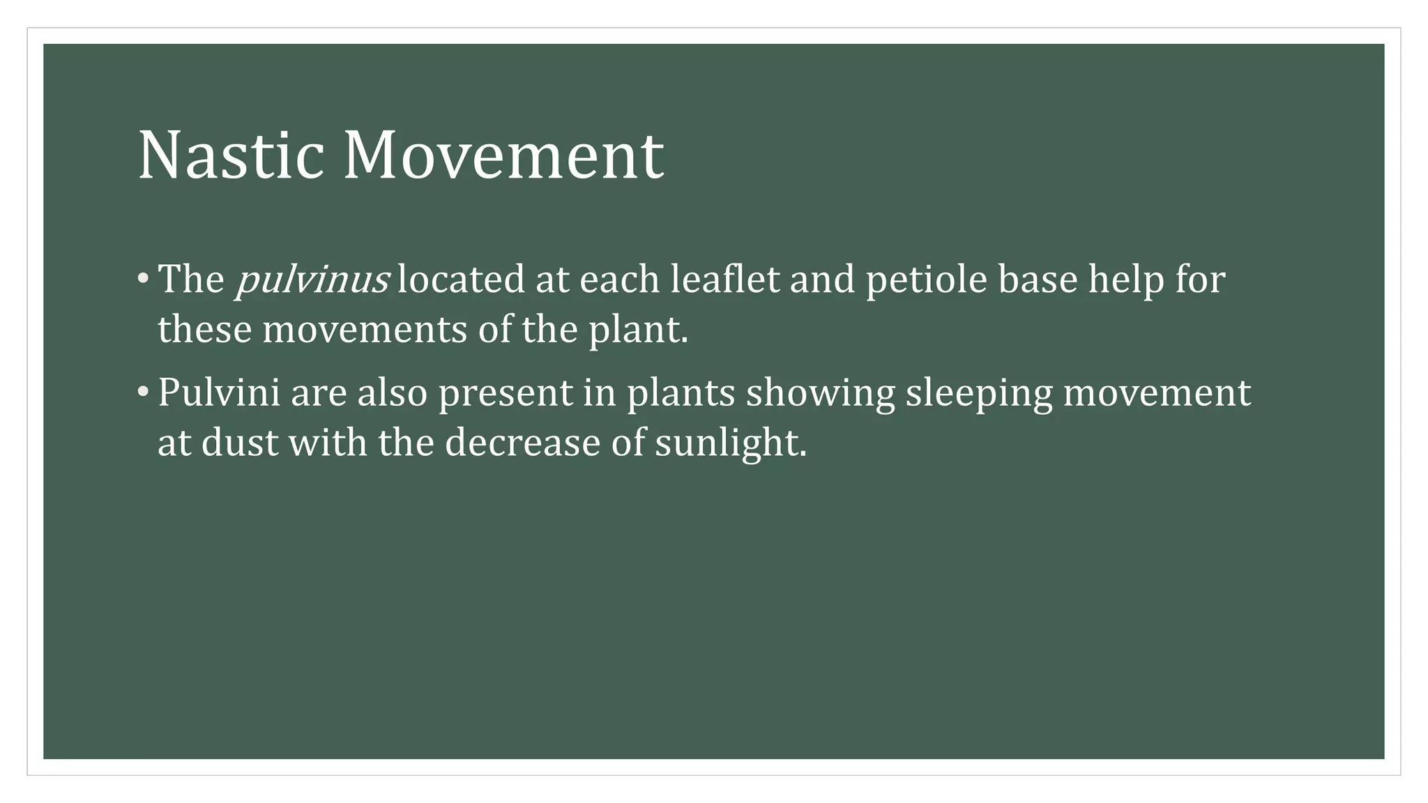 Support and Movements of Plants | PPTX