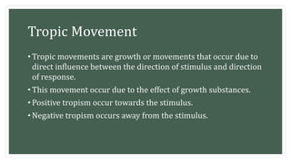 Support and Movements of Plants | PPTX