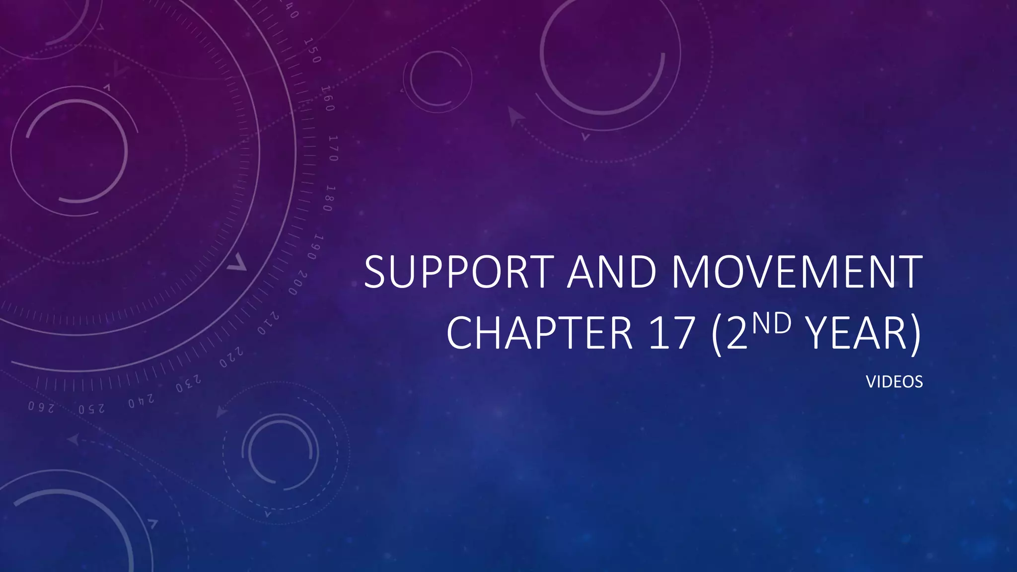 Support and movement ( videos ) | PPTX | Biological Sciences | Science