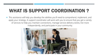 SUPPORT COORDINATION.pdf | Government Support and Welfare | Financial ...