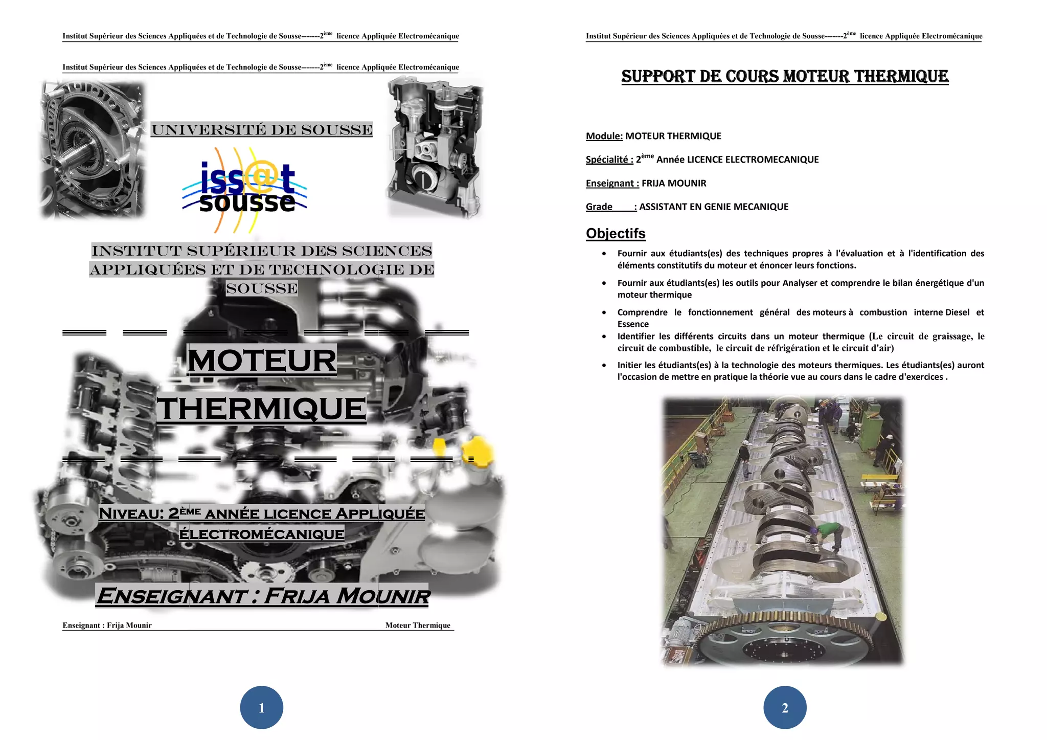 COURS MOTEUR THERMIQUE | PDF