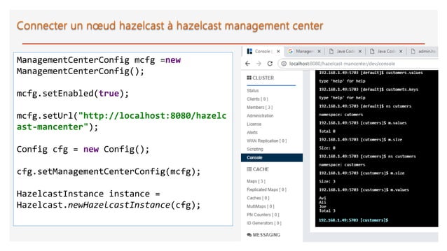 Support distributed computing and caching avec hazelcast | PPT