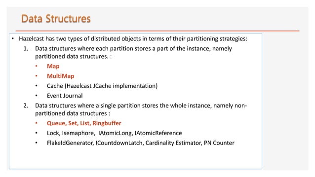 Support distributed computing and caching avec hazelcast | PPT