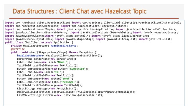 Support distributed computing and caching avec hazelcast | PPT Support distributed computing and caching avec hazelcast | PPT