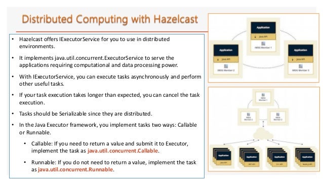 Support distributed computing and caching avec hazelcast