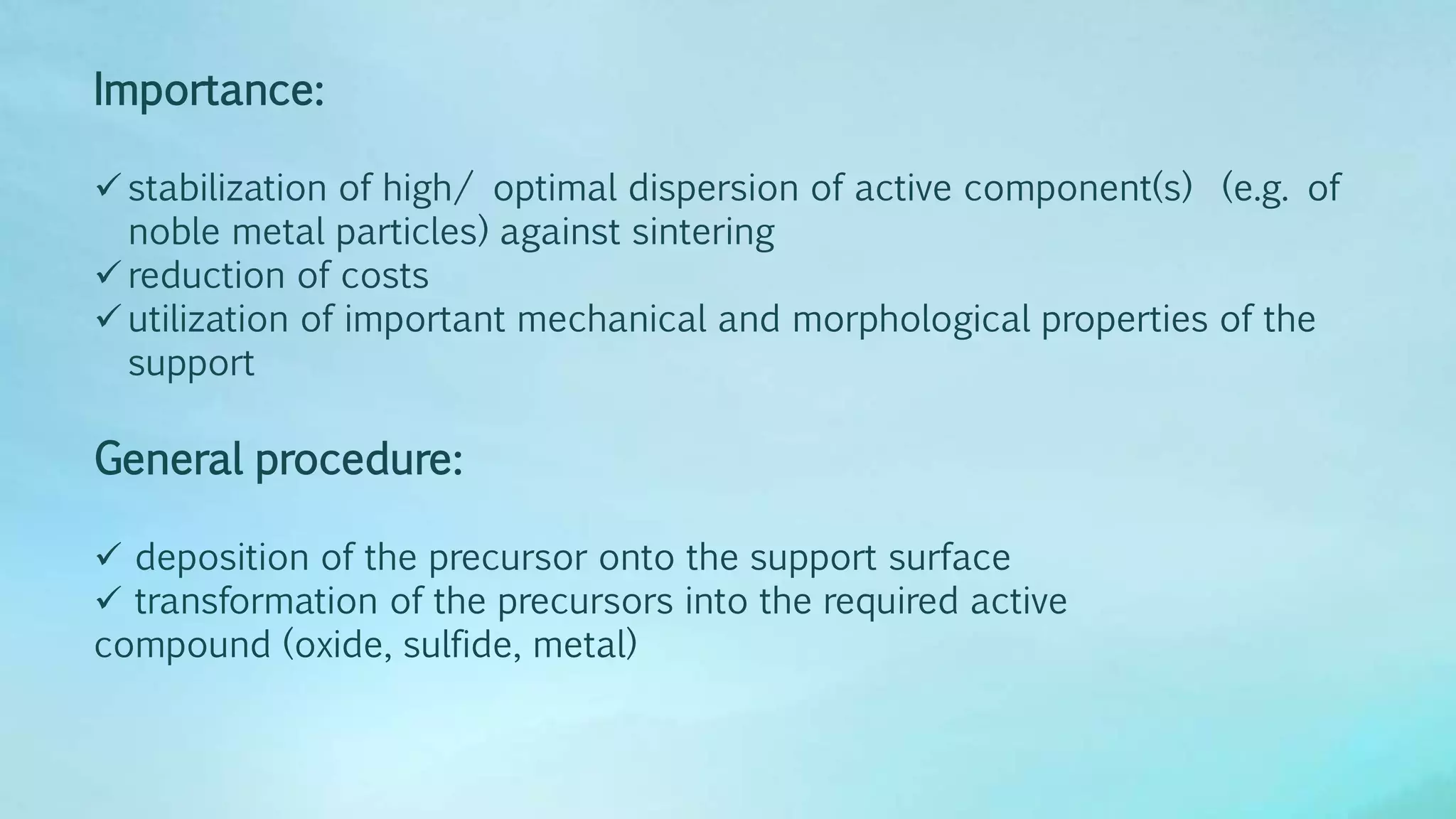 Supported catalyst | PPTX