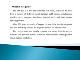 Support Films for Electron Microscopy Grids | PPSX