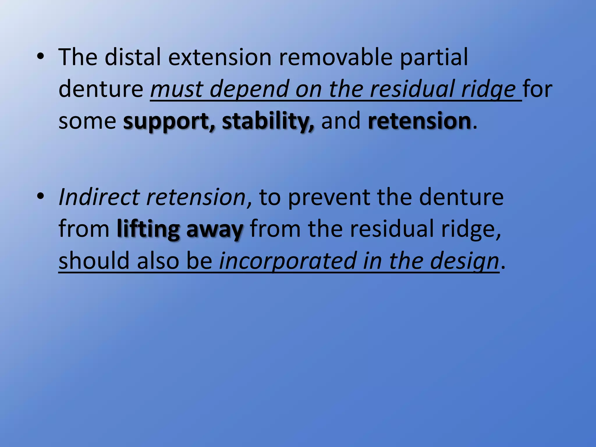 support for distal extension bases.ppt