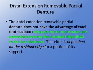 support for distal extension bases.ppt