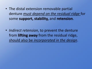 support for distal extension bases.ppt