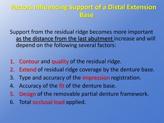 support for distal extension bases.ppt