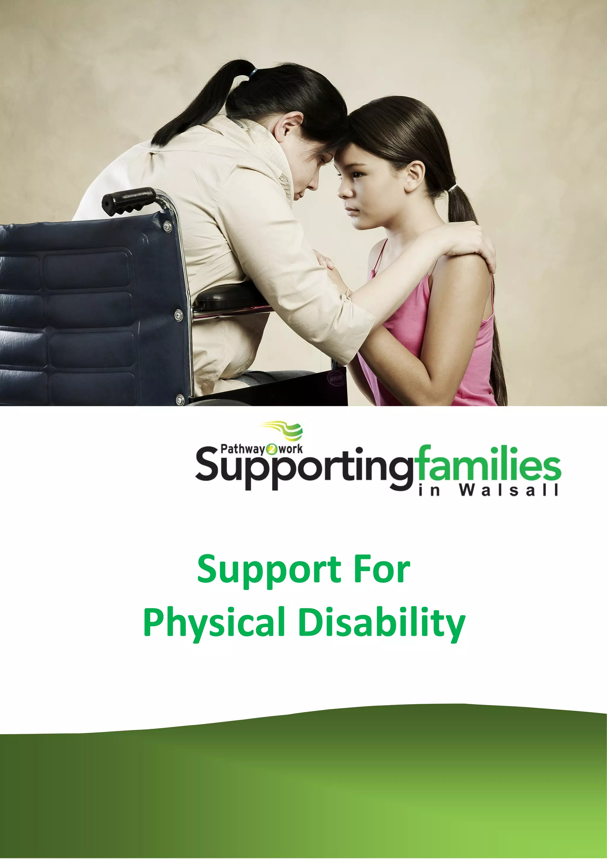 Support for Physical Disability, Pathway2work, Supporting families in ...
