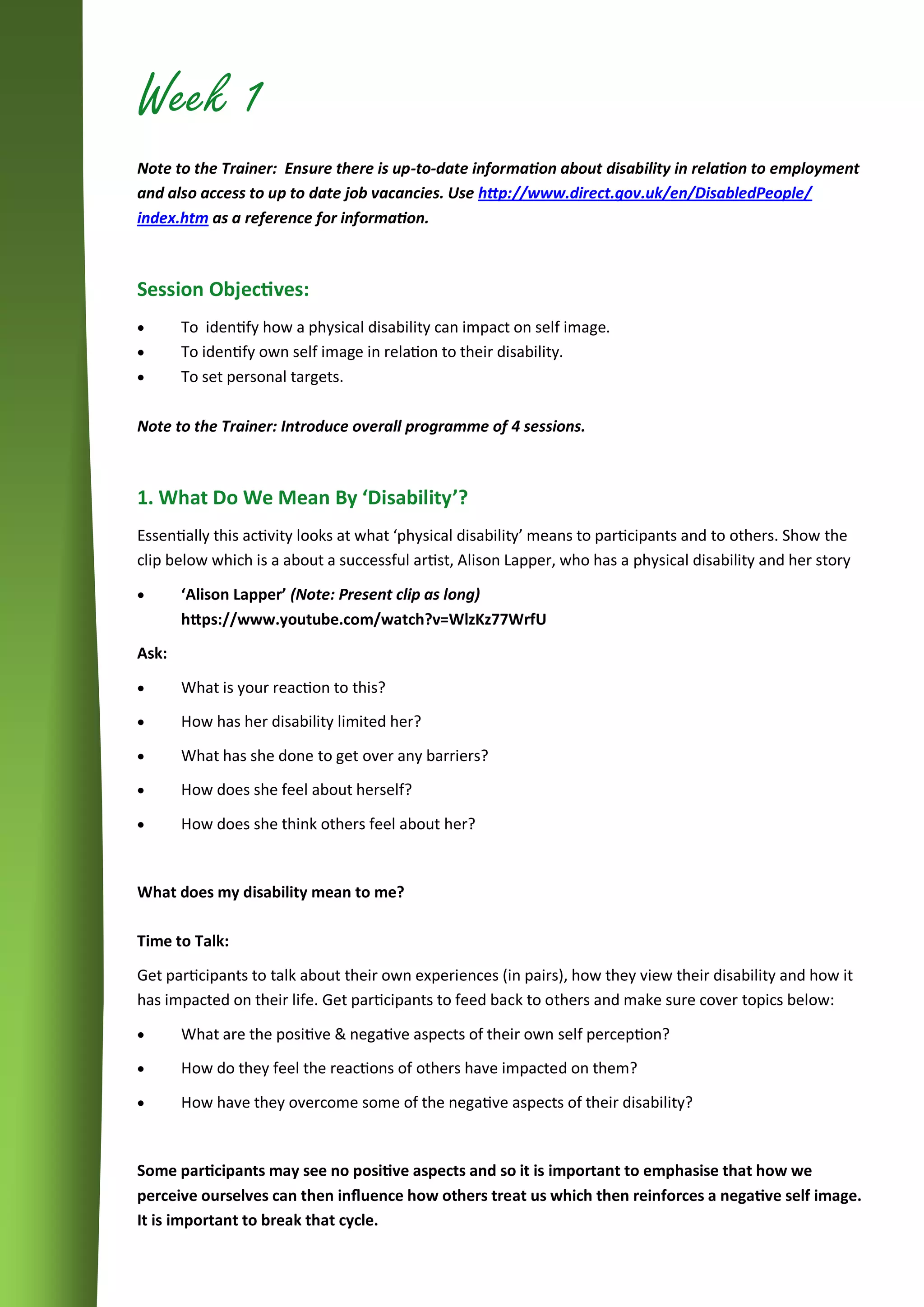 Support for Physical Disability, Pathway2work, Supporting families in Walsall | PDF