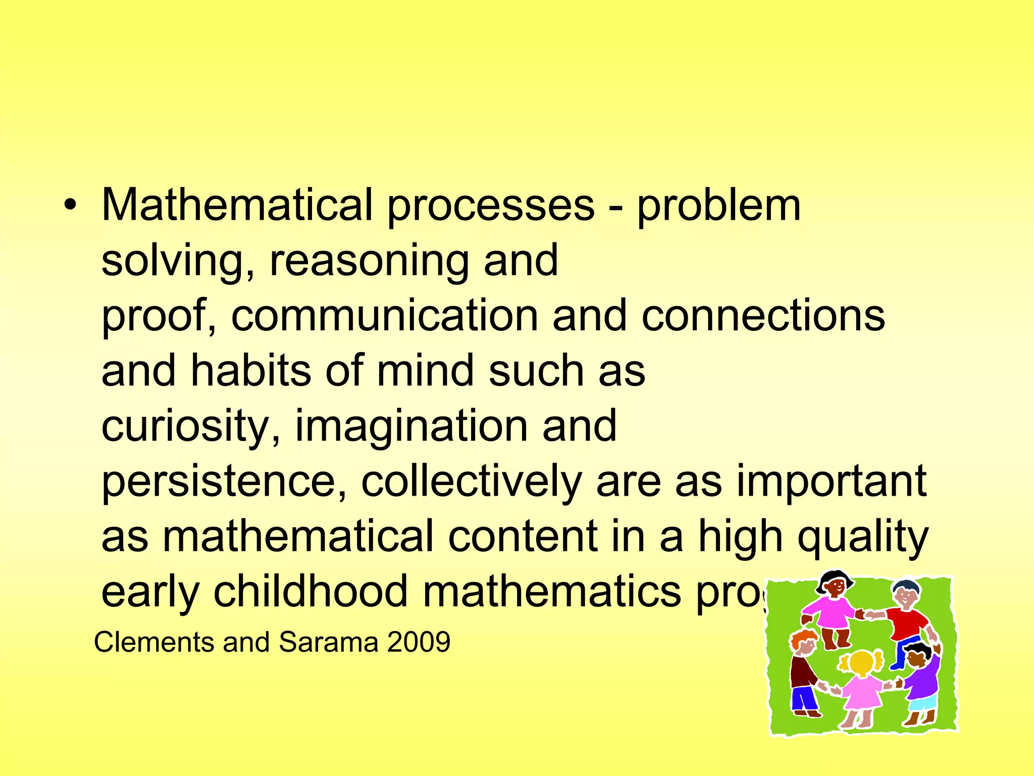 Supporting children as mindful mathematicians | PPT