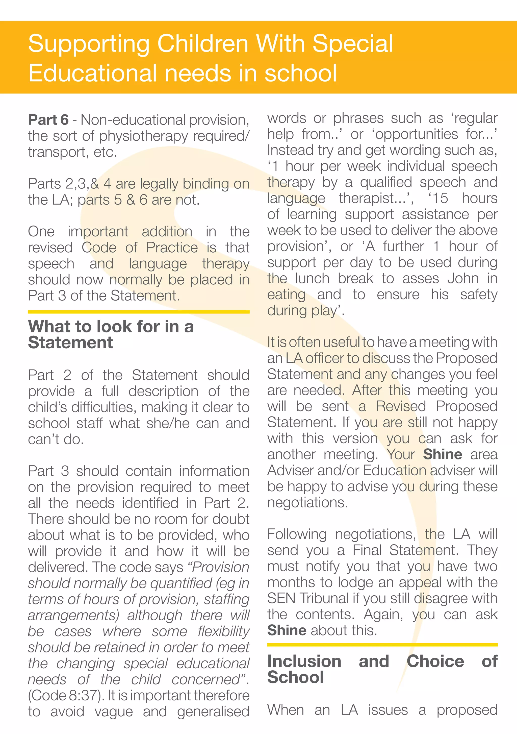 Supporting children with special needs | PDF