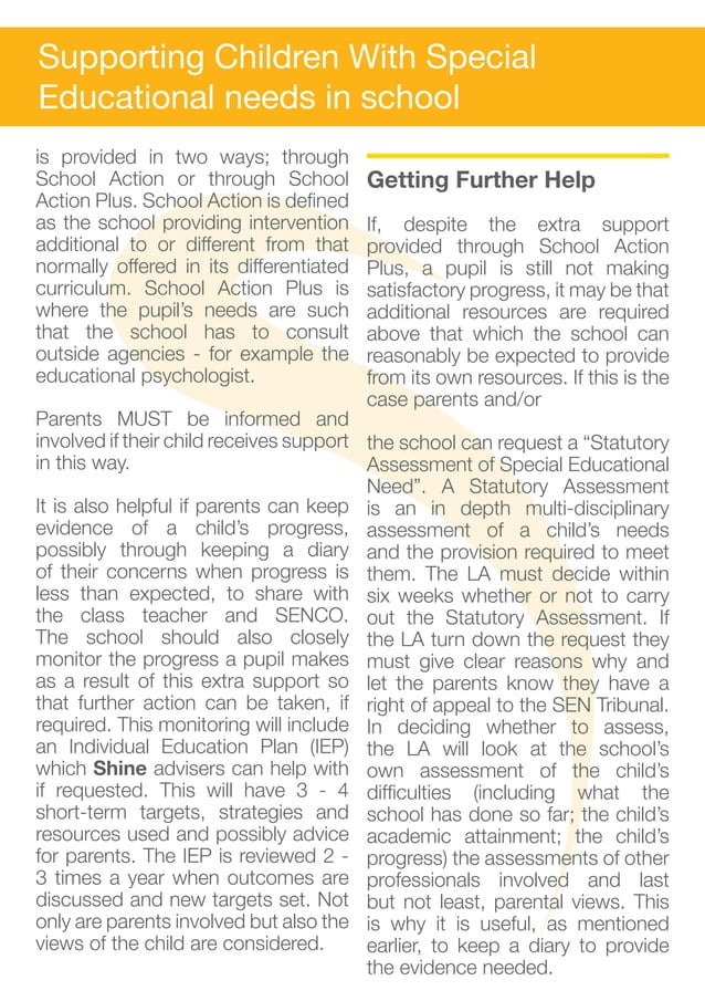 Supporting children with special needs | PDF