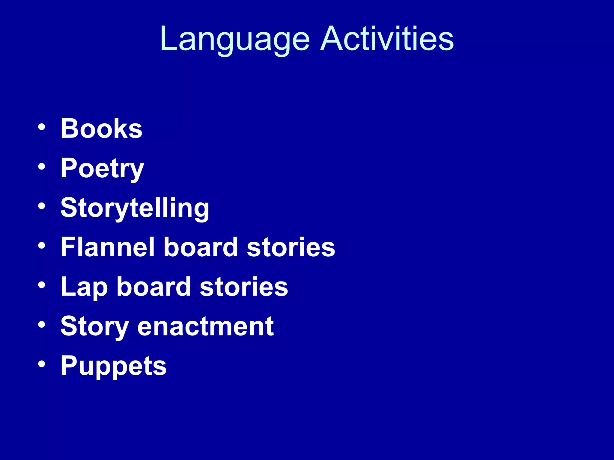 Supporting Language and Literacy | PPT