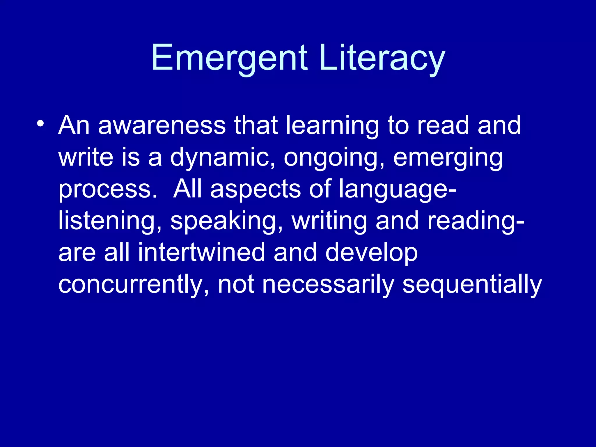Supporting Language and Literacy | PPT