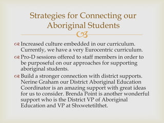 Supporting aboriginal students flipped staff meeting | PPT