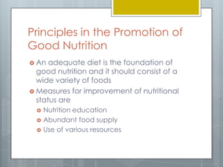 Supporting adequate nutrition | PPTX | Nutrition | Healthy Living